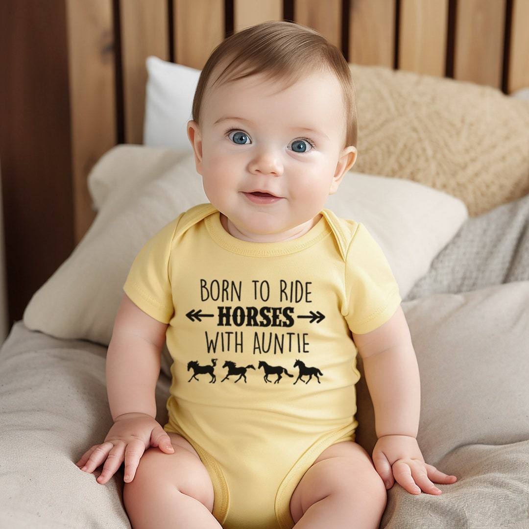 Pferd Baby Kleidung für Nichte/Neffe geboren um Pferde mit Tante zu ...