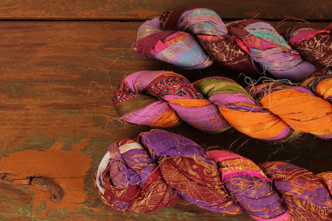 Recycled Sari Silk Ribbon Sari Borders 139 Recycled Sari Silk Ribbon ...