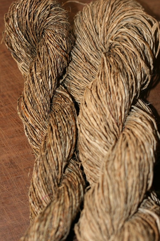Hilo de cáñamo hilado a mano orgánico - Etsy España
