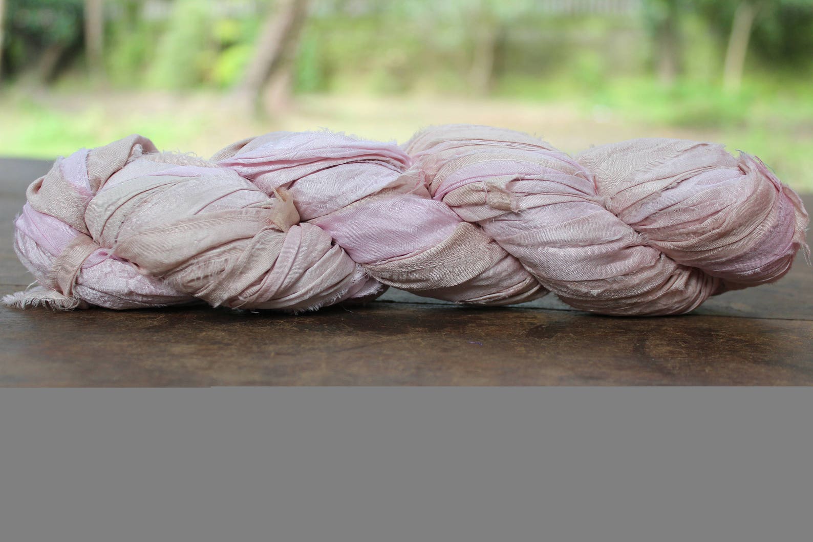 Recycled Sari Chiffon Silk Ribbon Pastel Pink | Etsy