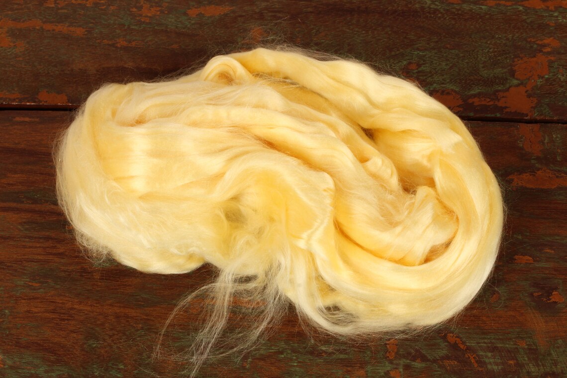Yellow Mulberry Silk Fiber - Etsy Australia