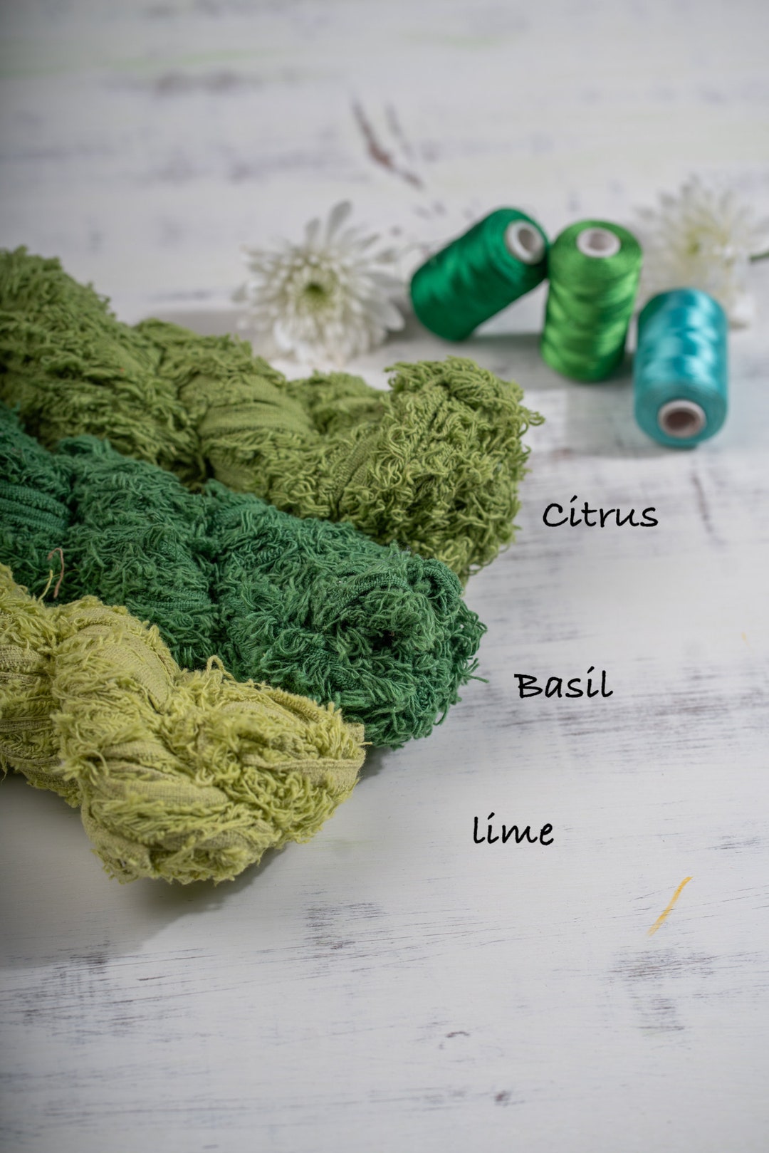 30 Shades Fuzzy Cotton Cord from 1 Meter Lengths. Recycled - Etsy