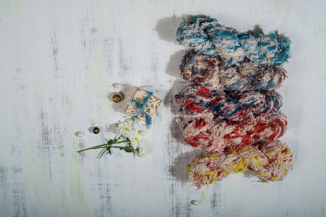 Cotton Fuzzy Ribbon -from 1 Meter Lengths, Recycled Cotton Ribbon ...