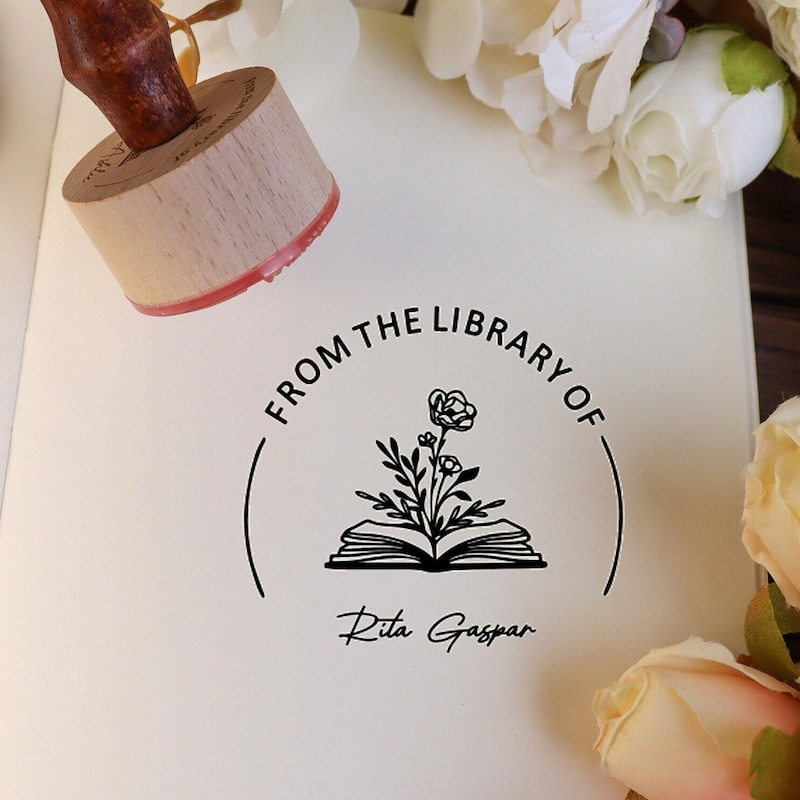 Personalized Book Stamps - Etsy