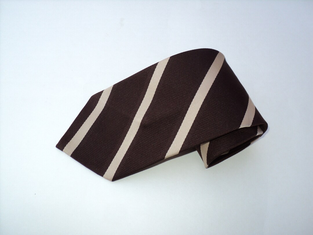 Vintage Regimental Repp Striped Tie / Mens Tie / Trad / Made in Canada - Etsy