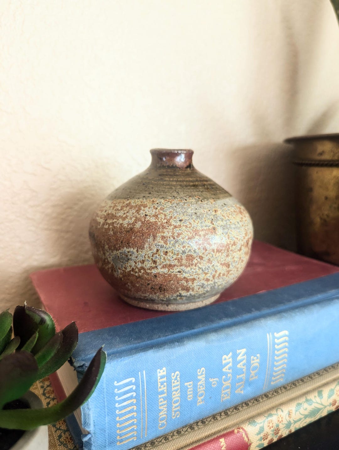 Studio Pottery Bud Vase Signed by Artist Elisa Gaul - Etsy