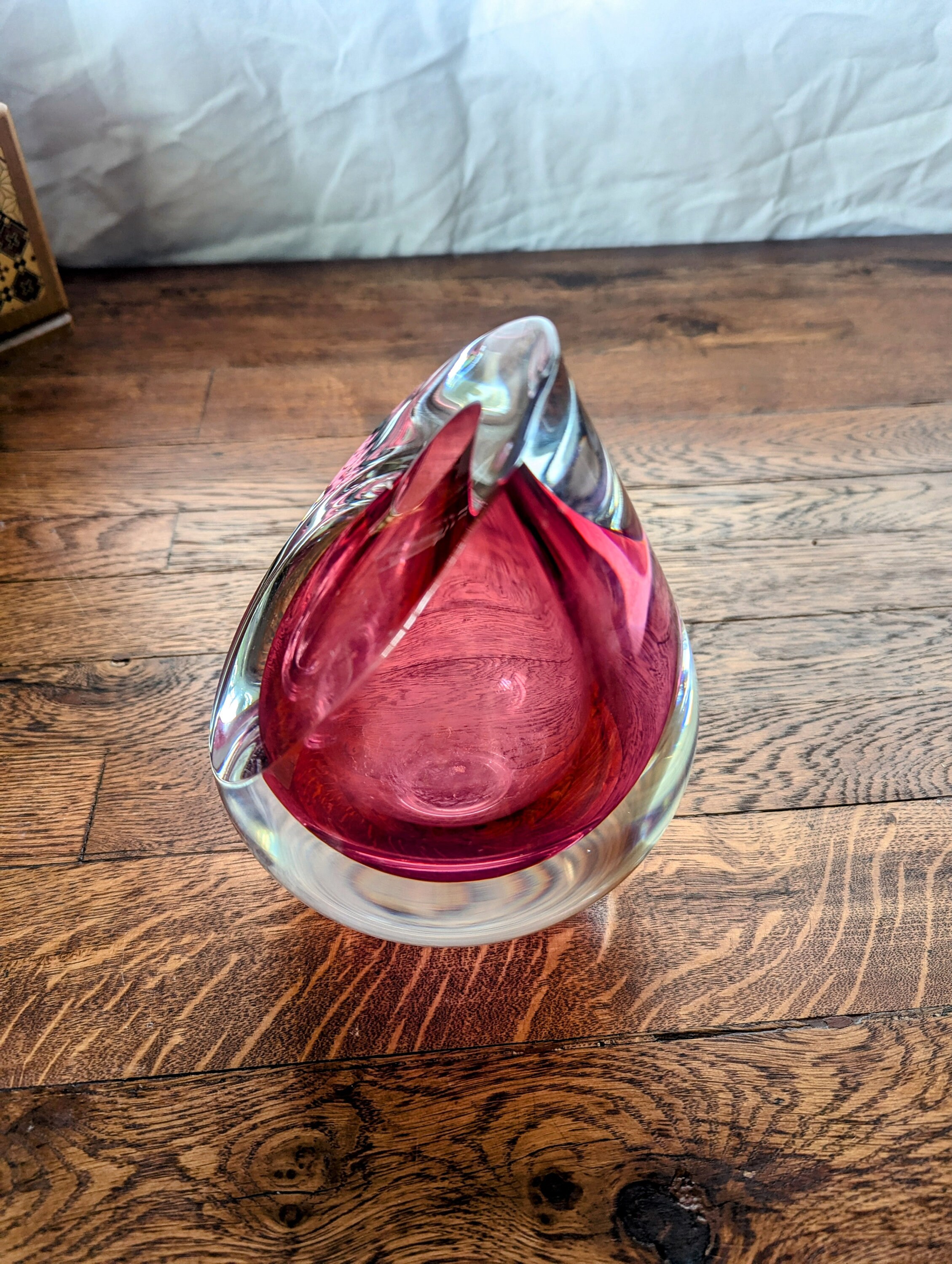 Signed Robert Deeble SOMMERSO Glass Teardrop Bud Vase, Magenta - Etsy