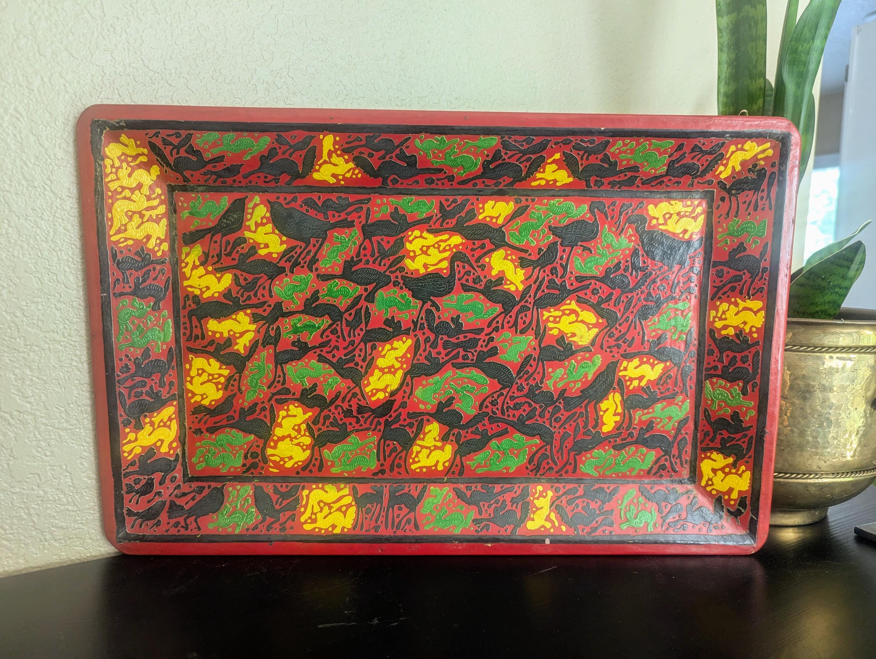 18 Olinala Mexican Lacquer Tray - Etsy