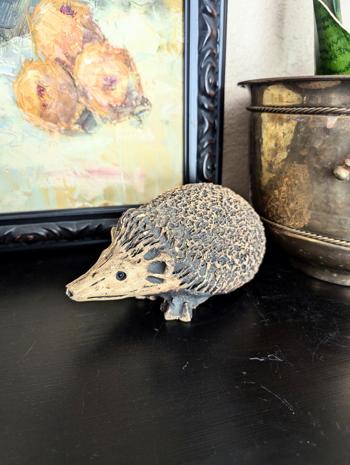 Handmade Ceramic Folk Art Hedgehog Garden Figurine - Etsy