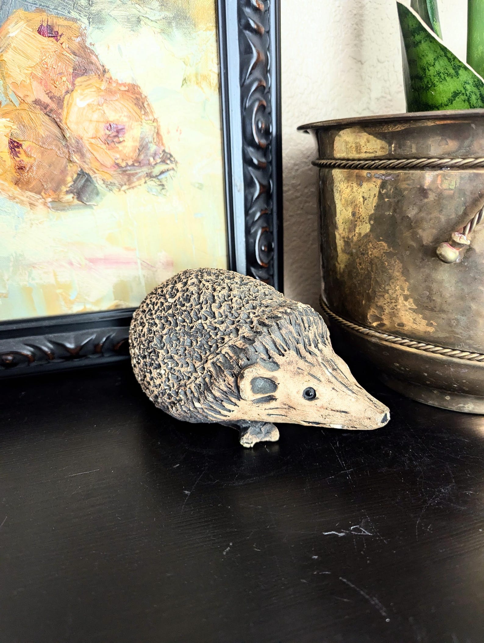 Handmade Ceramic Folk Art Hedgehog Garden Figurine - Etsy