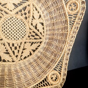 70s Tenerife Lace Pine Needle Star-shaped Basket - Etsy