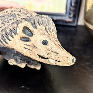Handmade Ceramic Folk Art Hedgehog Garden Figurine - Etsy
