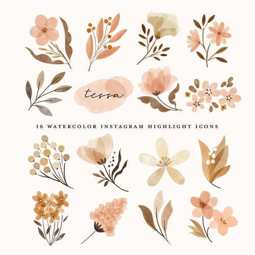 Boho Flowers Digital Paper Boho Floral Seamless Pattern With | Etsy