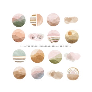 64 Boho Instagram Highlight Covers Story Icons iPhone Ios 14 App Icons ...