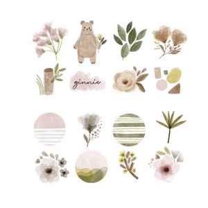 64 Boho Watercolor Woodland Animal Clipart - Hand Painted Autumn Cute ...