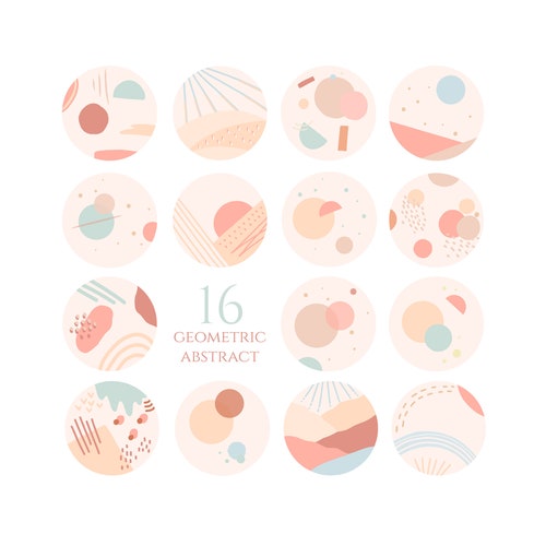 Neutral Instagram Icons Pack 25 Solid Instagram Highlight | Etsy