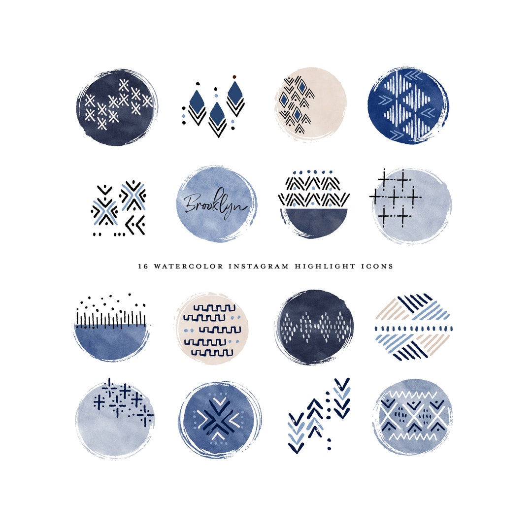 Boho Instagram Story Highlight Icons Watercolor Instagram Highlight ...