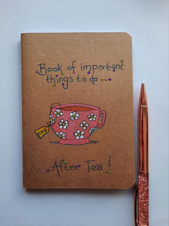 Tea Notebook Pocket Notebook Tea Cup Vintage Tea Cup | Etsy