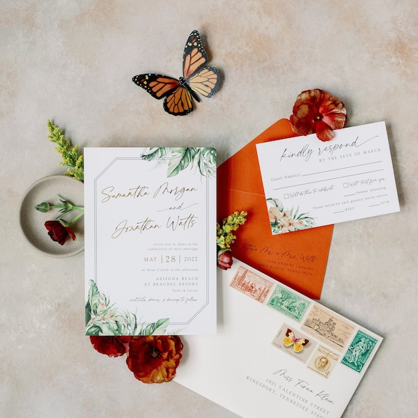 Destination Wedding Invitations - Etsy