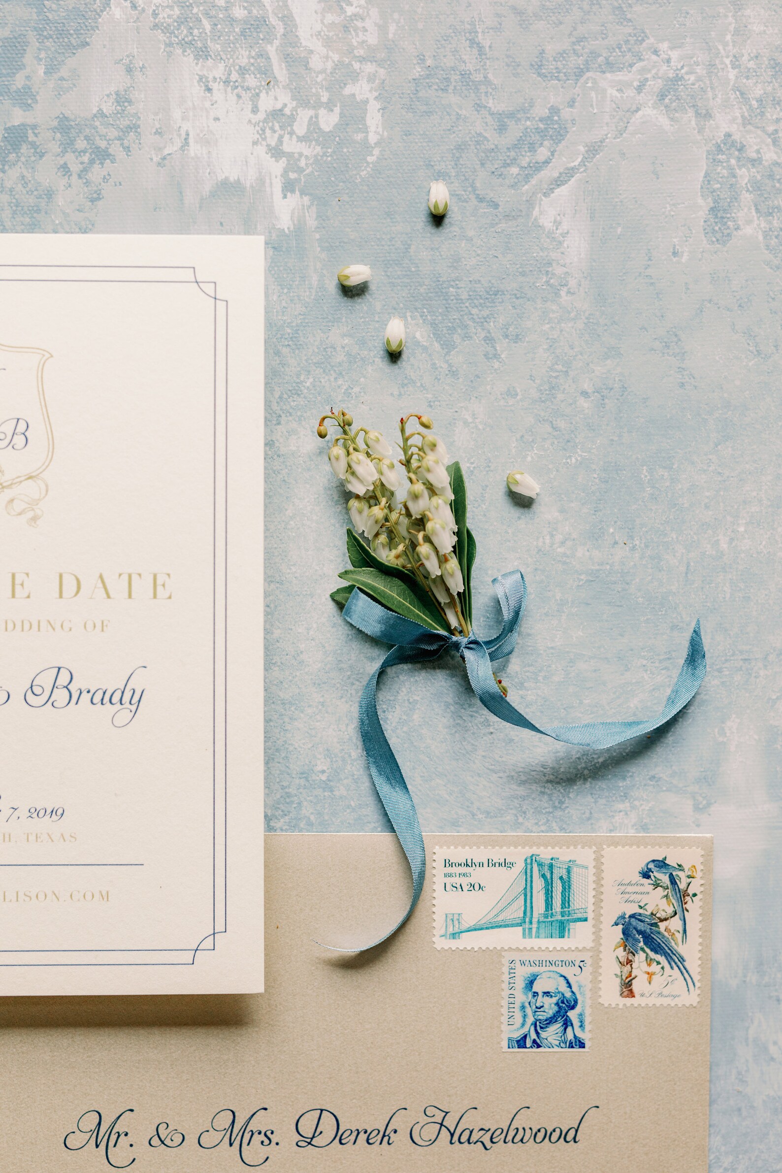 Classic & Traditional Wedding Save the Date With Monogram - Etsy
