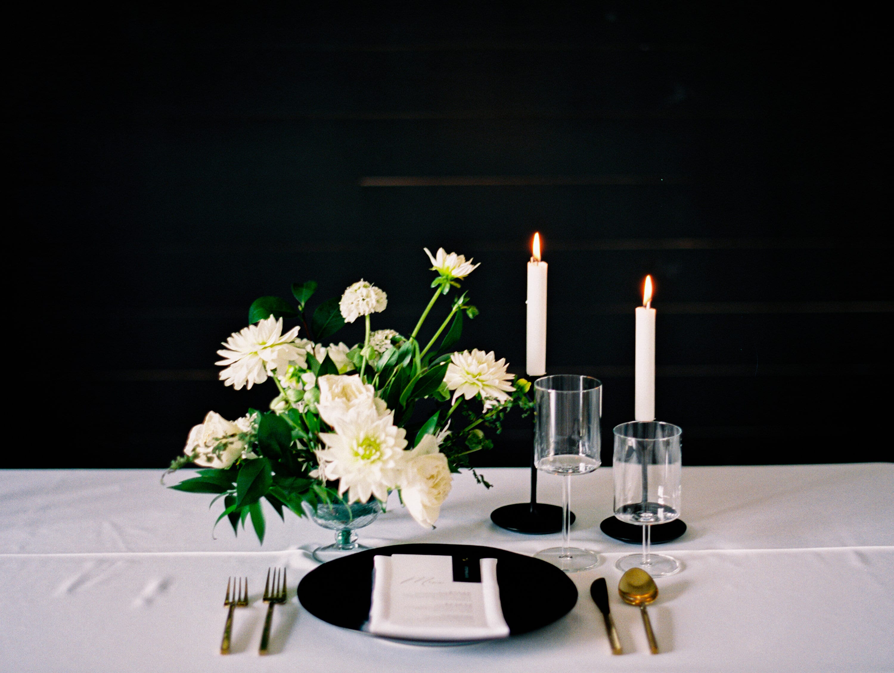 Modern Minimal Place Card Simple Wedding Menu Combination Bound with ...