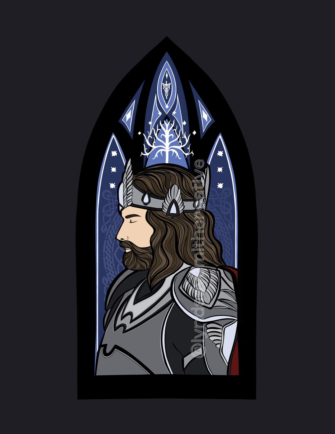 Isildur's Heir ART PRINT: Aragorn Lotr Inspired Art Print - Etsy