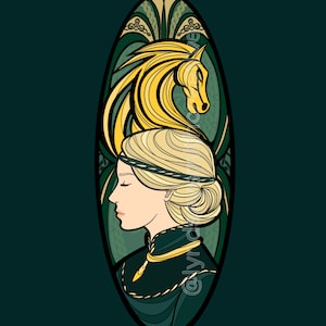 Shieldmaiden of Rohan ART PRINT Eowyn Lotr Inspired Art Print - Etsy