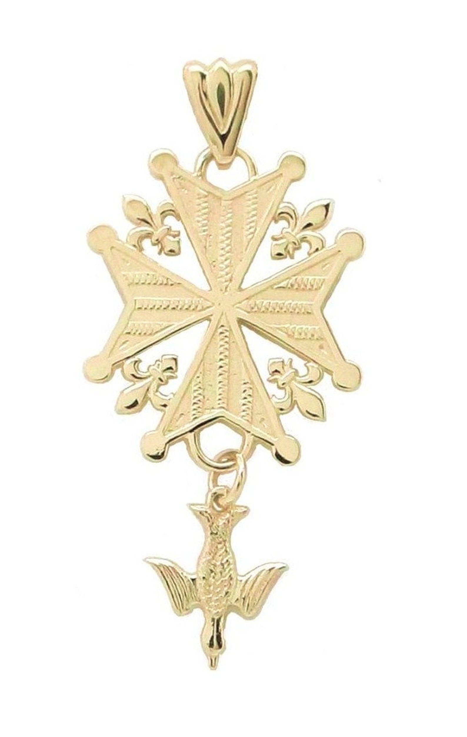 Legacy Huguenot Protestant Reformed Cross Necklace Pendant 9K Gold - Etsy