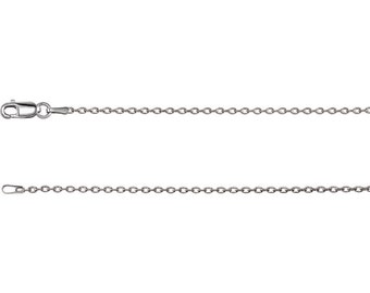 Cable Chain With Lobster Clastp 14K Yellow Gold - Etsy