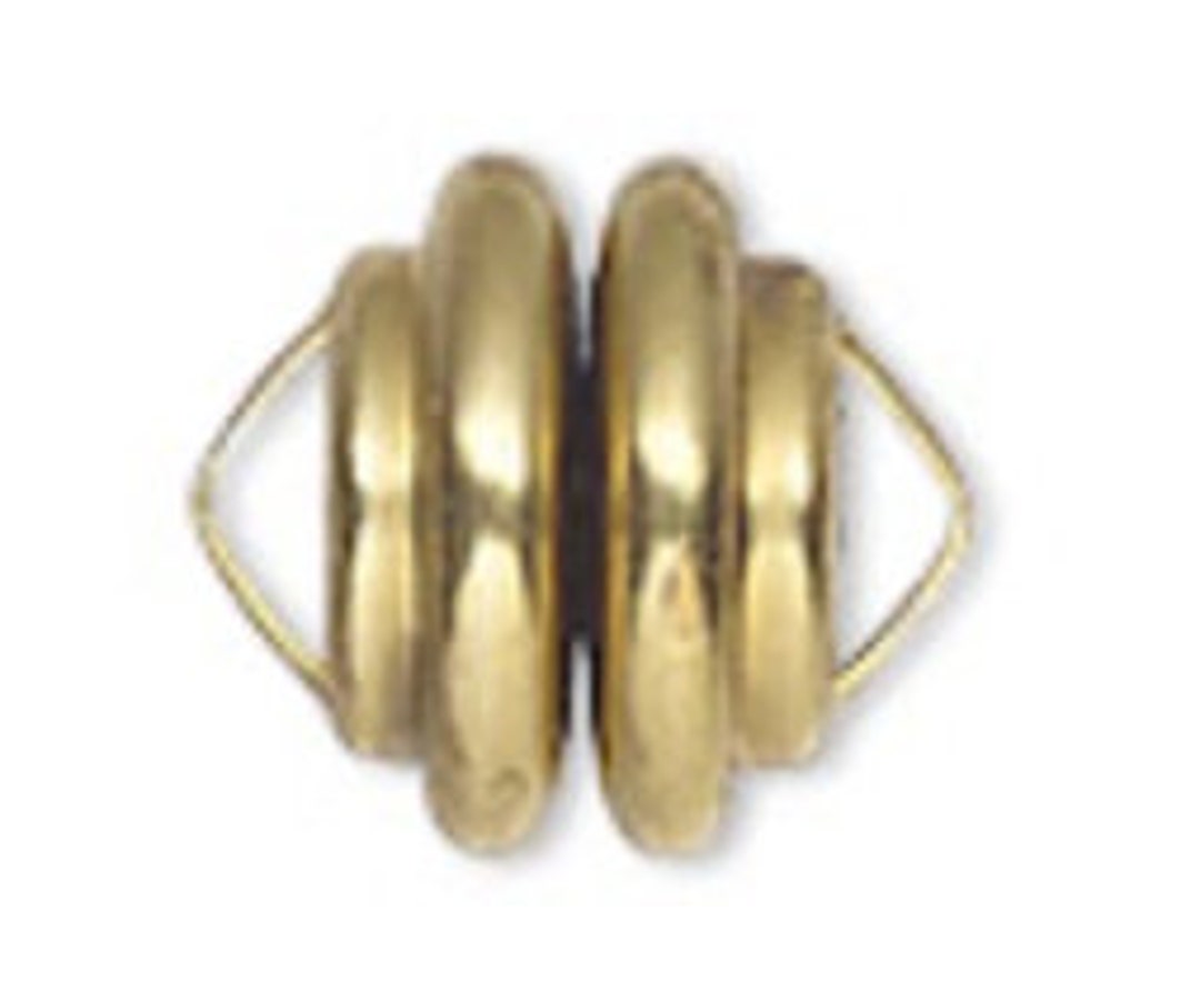 MAG-LOK Button Magnetic Clasp in Six Finishes Gold Plate, Silver Plate ...