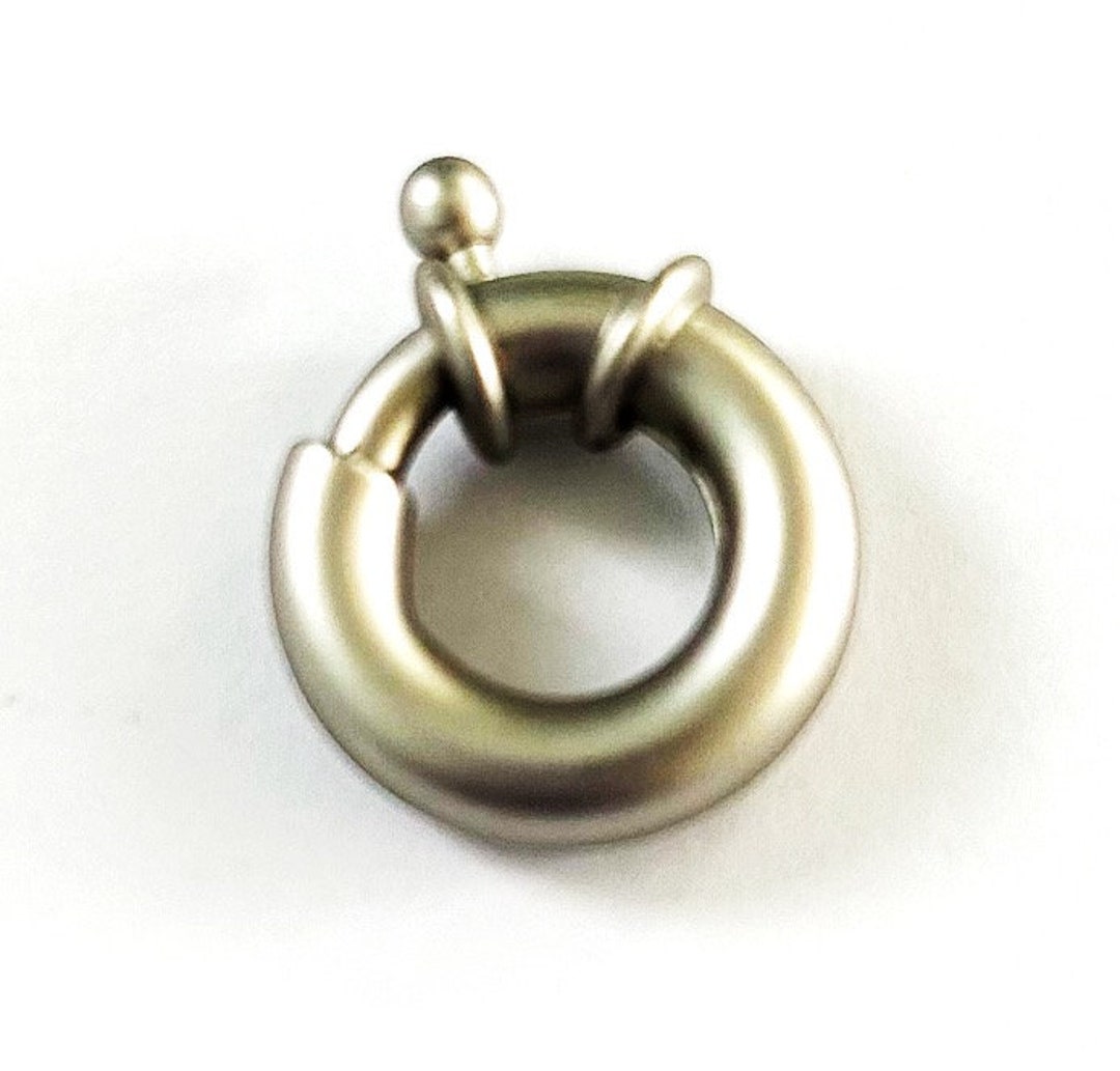Claspgarten One-strand Large Spring Ring Clasp in Stainless Finish ...