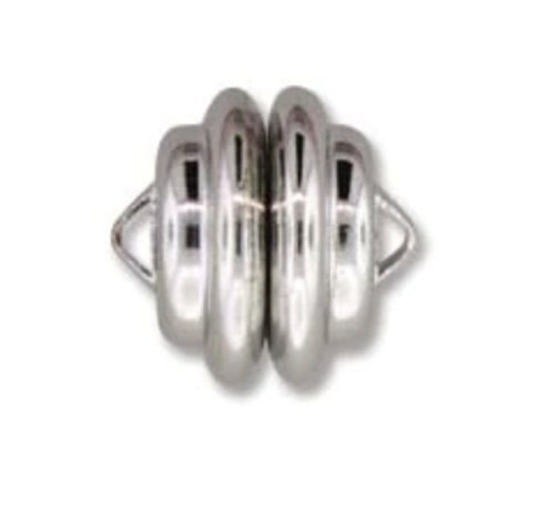 MAG-LOK Button Magnetic Clasp in Six Finishes Gold Plate, Silver Plate ...