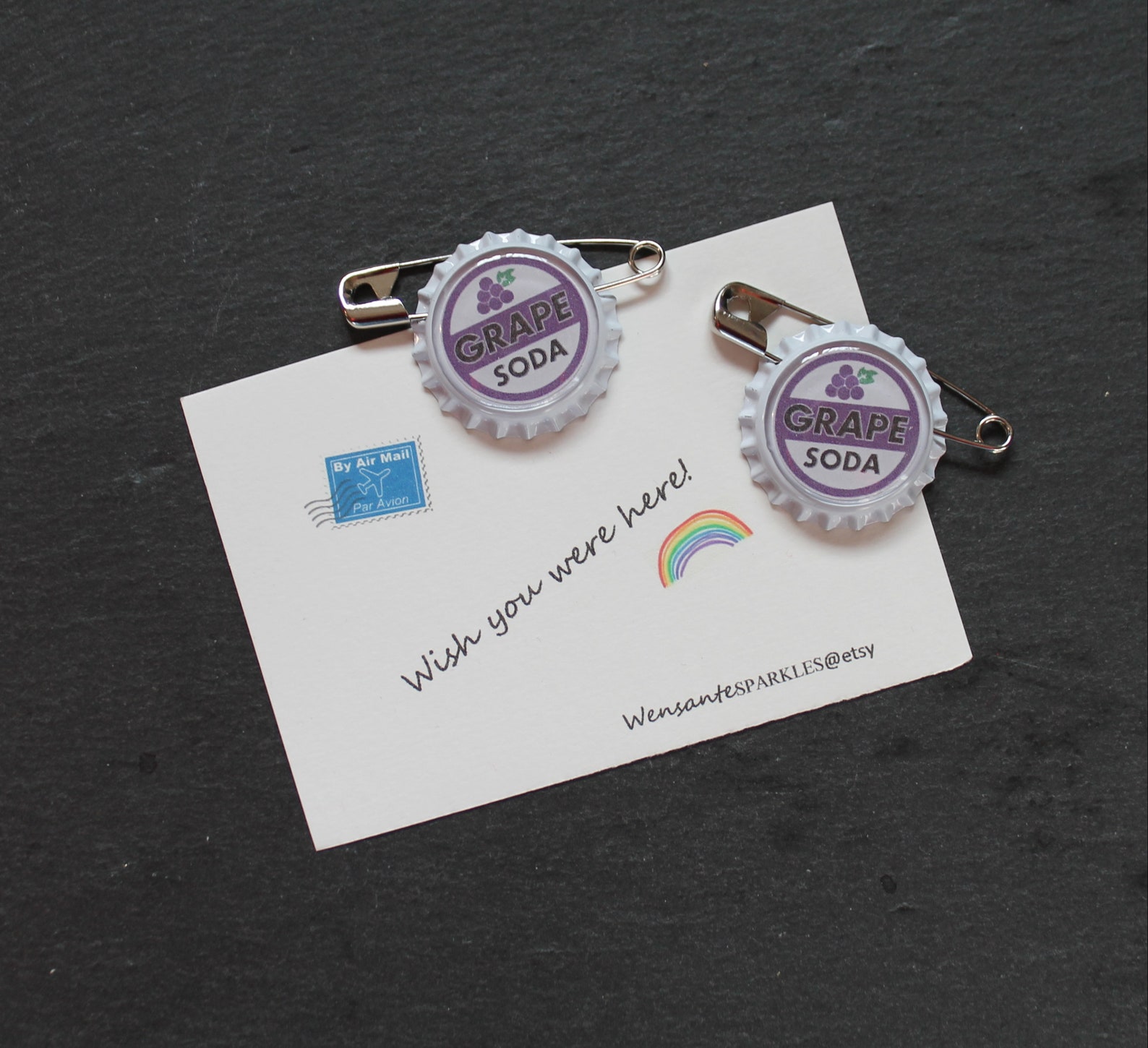 Grape Soda Pin Ellie Badge Bottle Cap UP Movie Brooch Club | Etsy UK