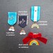 NOVELTY MEDALS Honour Badge Costume Fun AWARD Merit Reward Trophy ...