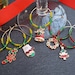 Christmas Party WINE GLASS CHARMS 10/set - Etsy