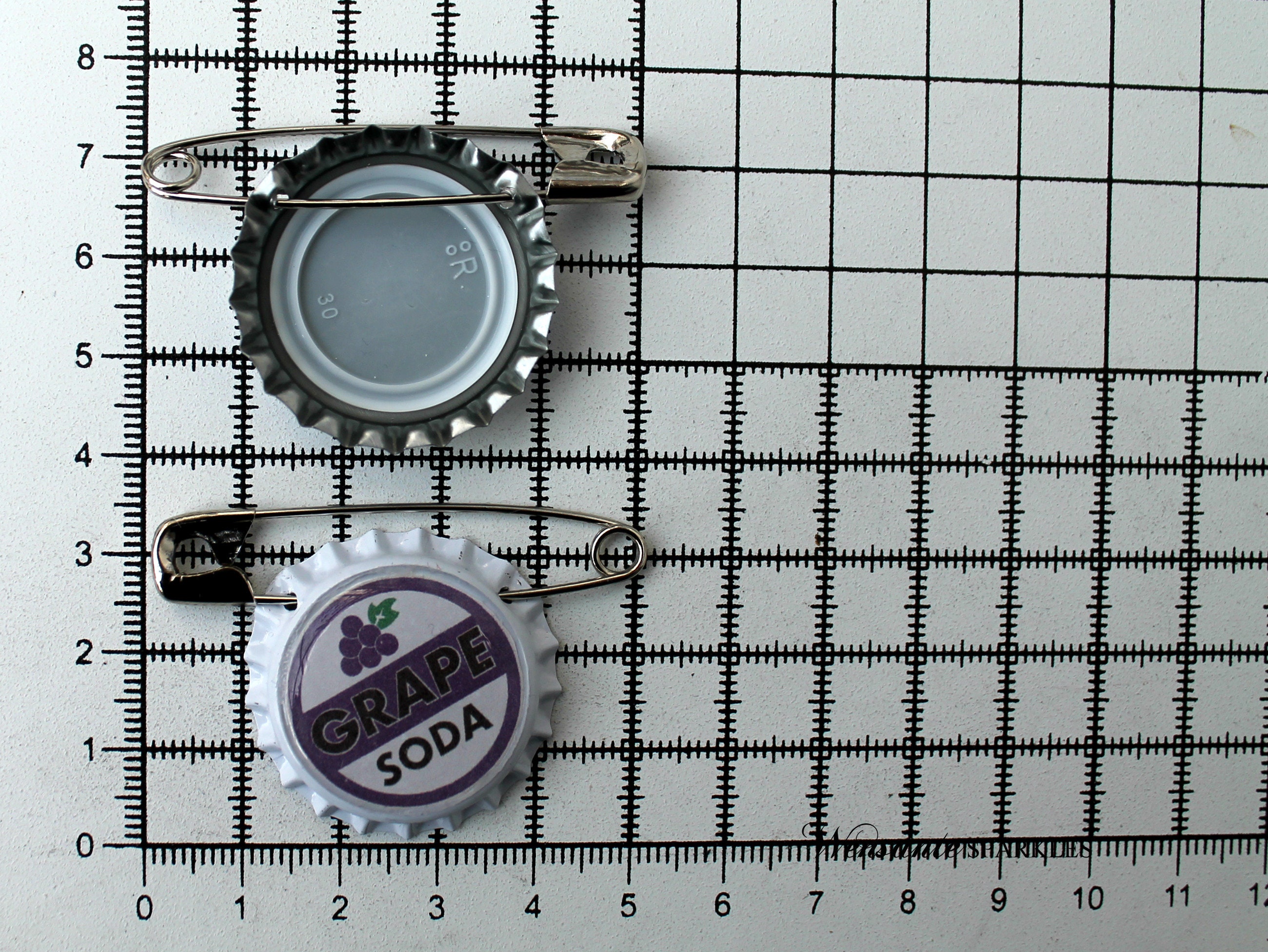 Grape Soda Pin Ellie Badge Bottle Cap UP Movie Brooch Club | Etsy