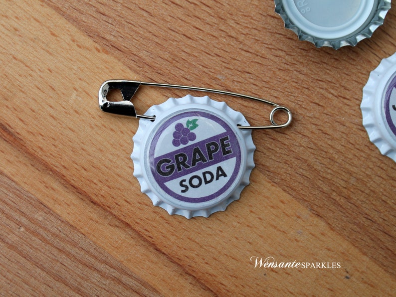 Grape Soda Pin Ellie Badge Bottle Cap UP Movie Brooch Club - Etsy Canada
