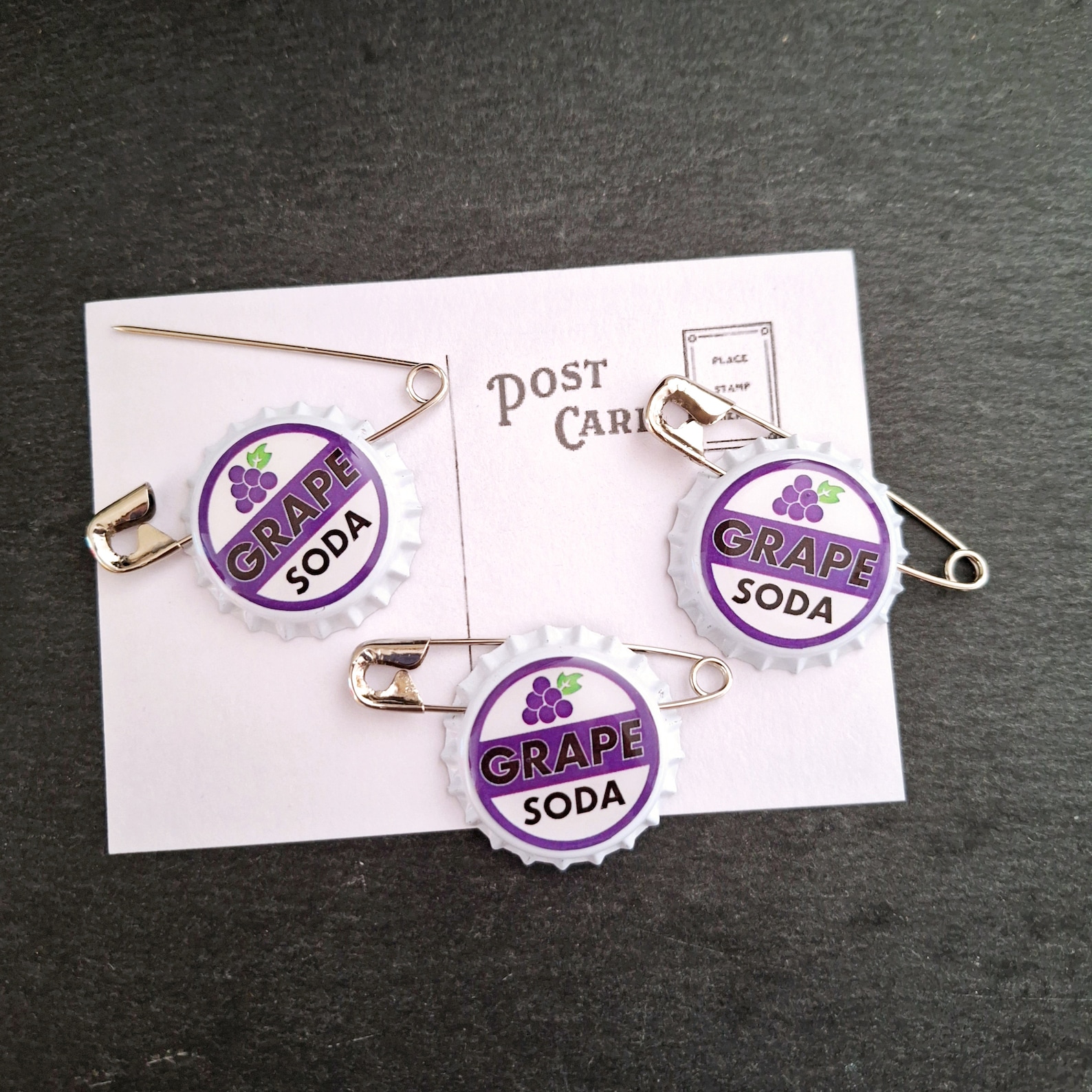 Grape Soda Pin Ellie Badge Bottle Cap UP Movie Brooch Club Member - Etsy UK