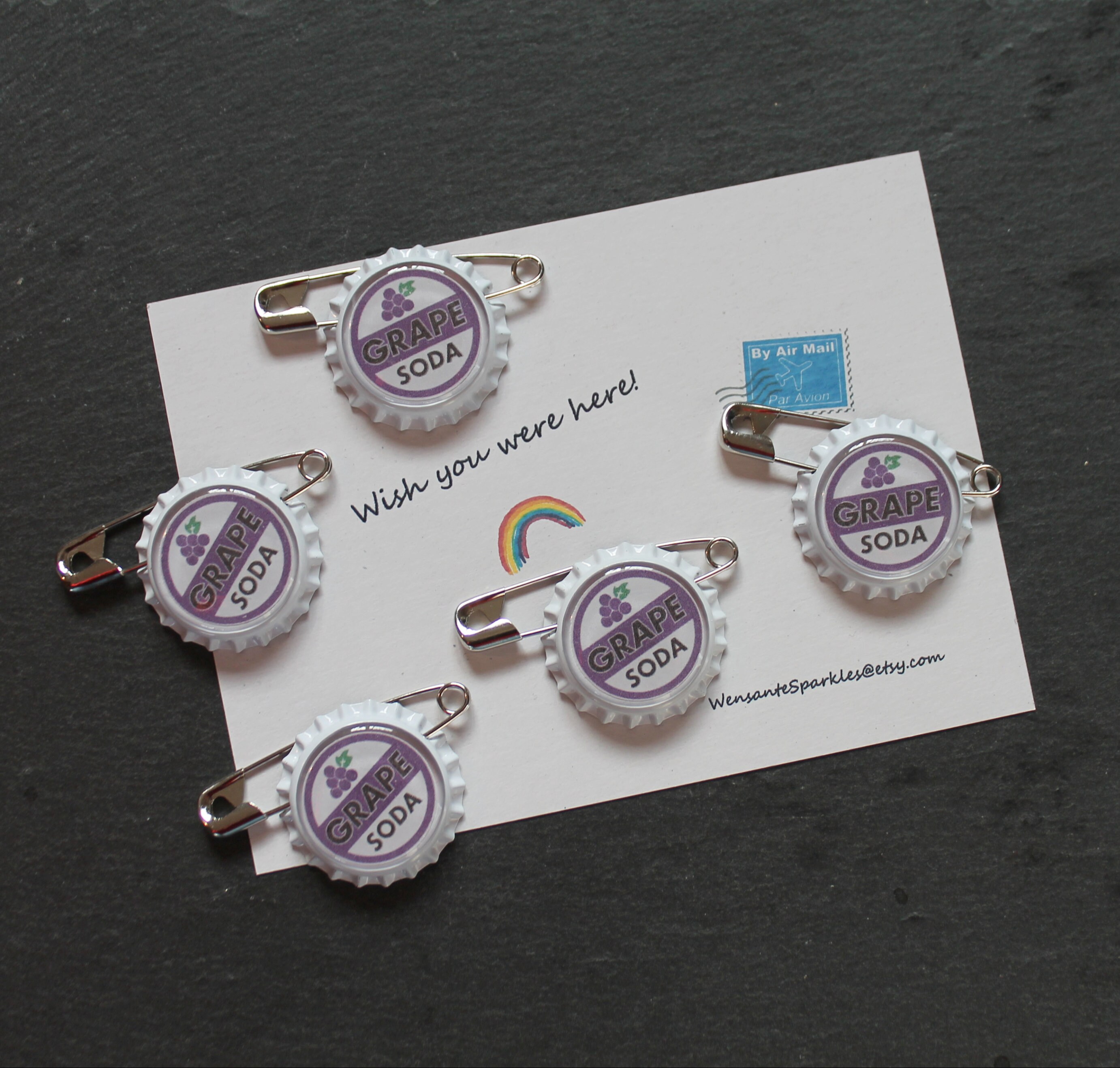 Grape Soda Pin Ellie Badge Bottle Cap UP Movie Brooch Club | Etsy UK