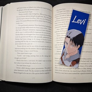 Glossy Laminated Bookmark Levi Ackerman Eren Jaeger Erwin Smith Attack ...