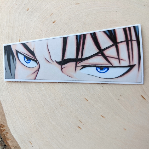 Angry Levi Ackerman Eyes Sticker Vinyl Waterproof Attack On Etsy