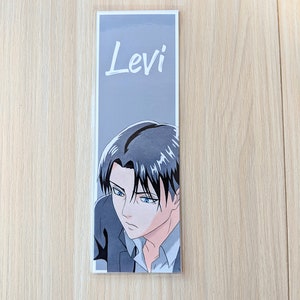 Glossy Laminated Bookmark Levi Ackerman Eren Jaeger Erwin Smith Attack ...