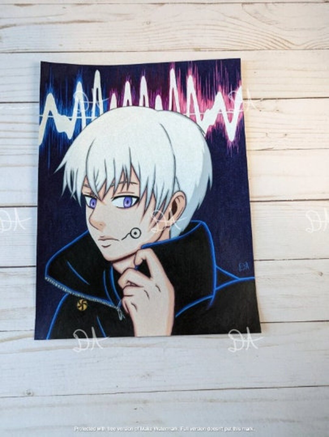 Original Drawing 9x12 Colored Pencil Anime Manga - Etsy