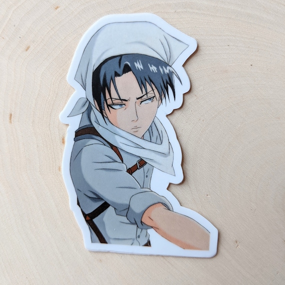 Cleaning Sticker Vinyl Waterproof Anime Manga Stickers Levi - Etsy ...