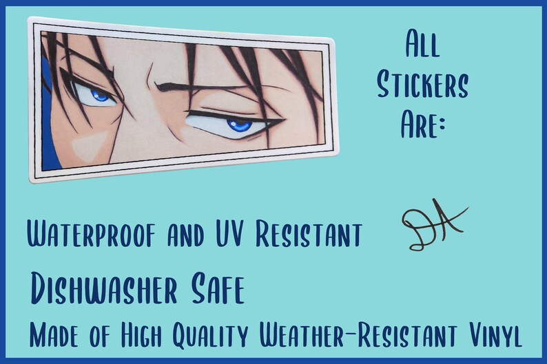 Vinyl SIMP Sticker Waterproof Anime Manga Stickers - Etsy