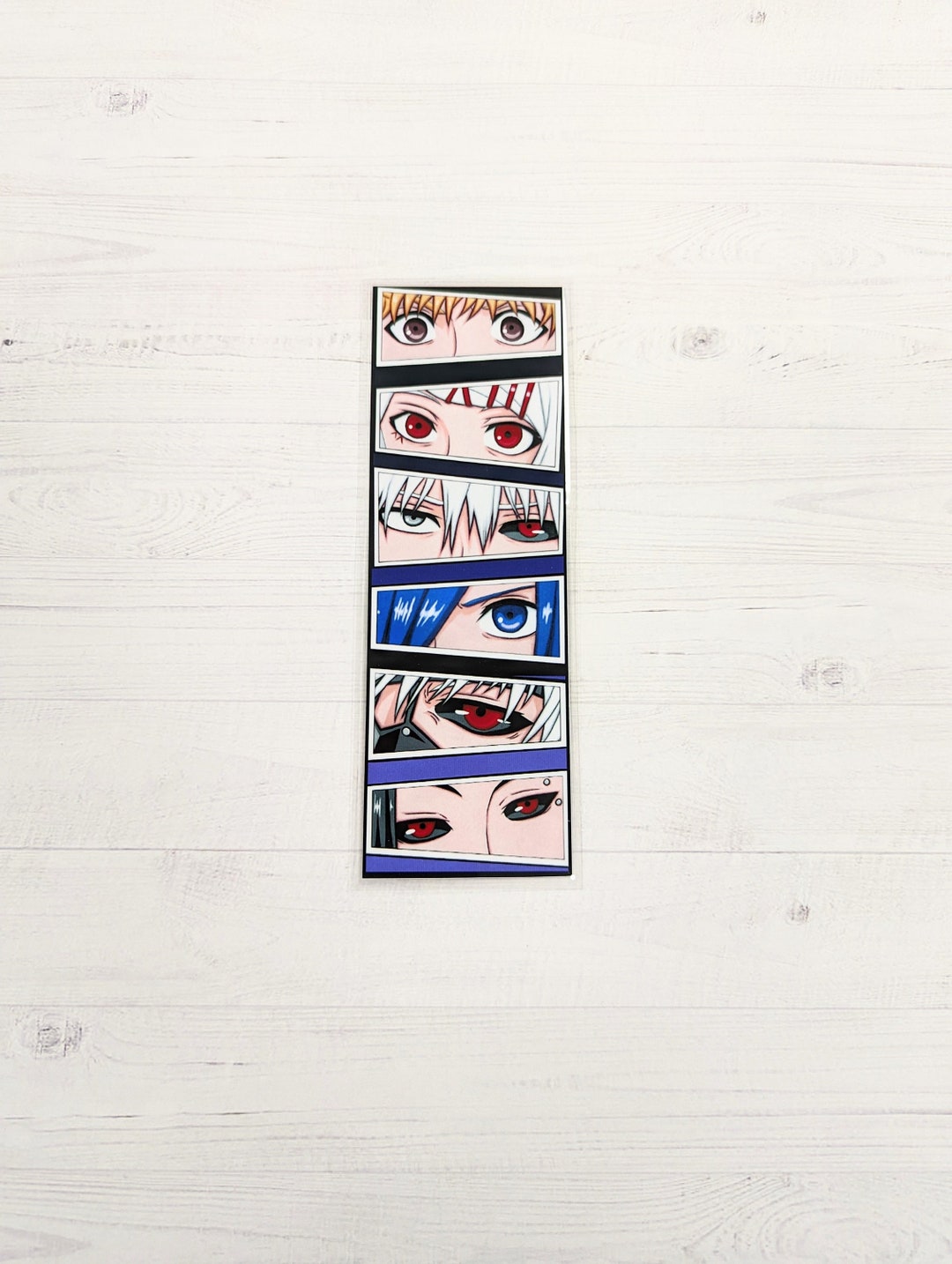 Glossy Manga Panel Bookmarks Anime Horror Eyes Red Bookmark - Etsy