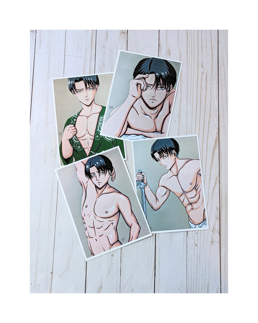 Glossy Sexy Photo Risqué Print Set (4) 5x7 Anime Vivid Mini Poster Sexy ...