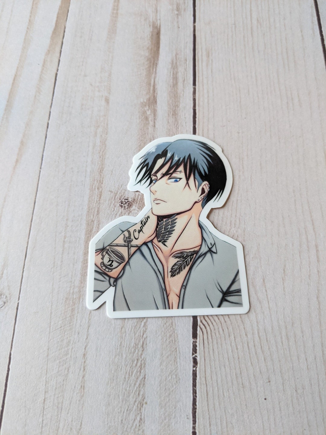 Tattoo Sticker Captain Dishwasher Safe UV Resistant Waterproof Anime ...