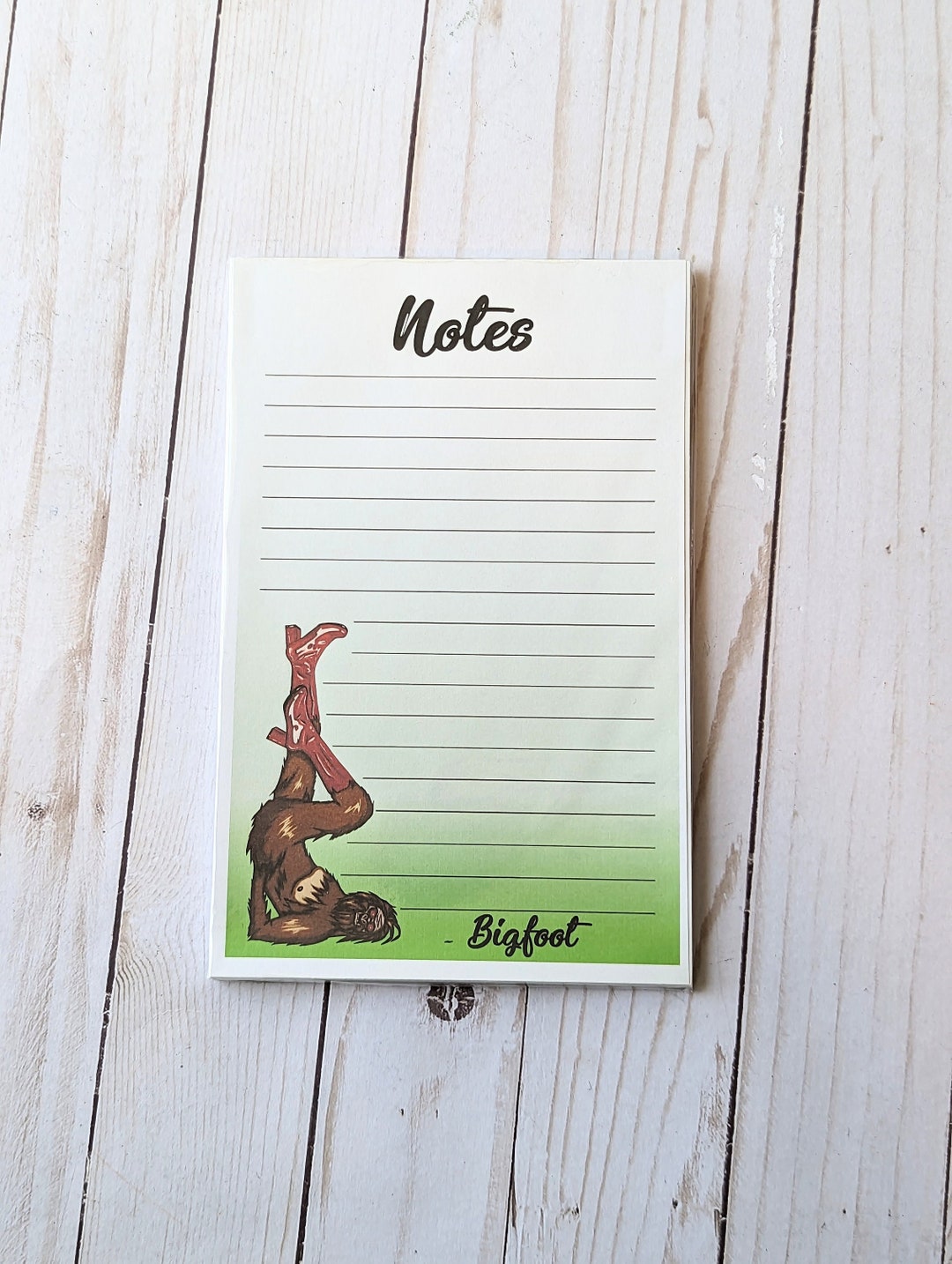 Cryptid Notepad Bigfoot Big Foot Sasquatch Handbound 50 Pages Notes ...