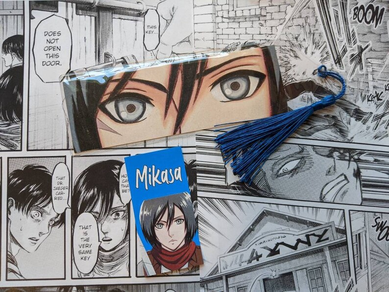 Blue Gift Box Prints Bookmark Keychain Manga - Etsy